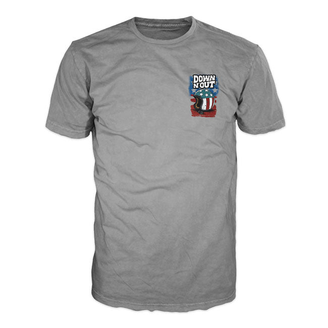 Down-n-Out Freedom Rider T-paita Amerikan lippu