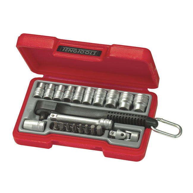 Teng Tools Mini Rosso 1/4" hylsyavainsarja metriset koot